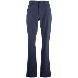 Pal Zileri Homme, Pantalons, Bleu, Taille: W40 Pantalon Droit