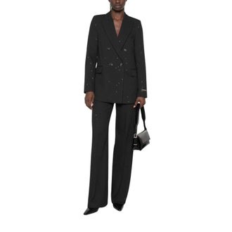 Ermanno Scervino Zweireihiger Blazer - - Jackets - Damen - Schwarzk - L