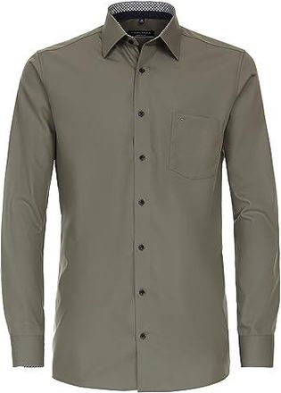 Casamoda Chemise daffaires unie Comfort Fit, olive, 48