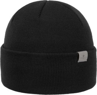 Lierys Bonnet en Tricot Fine Merino Femme/Homme - Made in Germany Beanie Finement tricoté pour lhiver avec Revers, Revers Automne-Hiver Hiver - Taille Unique