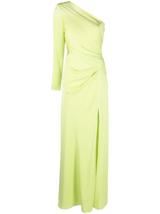 Roland Mouret robe longue &agrave; une &eacute;paule - Vert