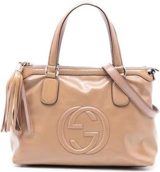 Gucci Pre-owned Soho Working Satchel - Femme - Pre-owned - Beige - Taille: ONE Size
