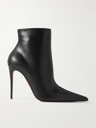 Christian Louboutin Kate Max 100 Ankle Boots Aus Leder - Schwarz