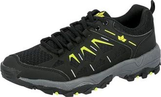 Lico Sierra, Chaussures de Randonnée Basses Mixte, Noir (Schwarz/Lemon Schwarz/Lemon), 42 EU