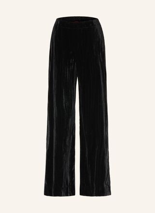 HUGO BOSS Hugo Marlenehose Haseli Aus Samt schwarz
