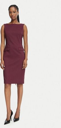 Fracomina Coctailkleid FR26WD2001W42901 Dunkelrot Slim Fit