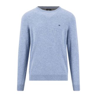 Fynch-Hatton Rundhals-Strickware - - Knitwear - Herren - Blau - L
