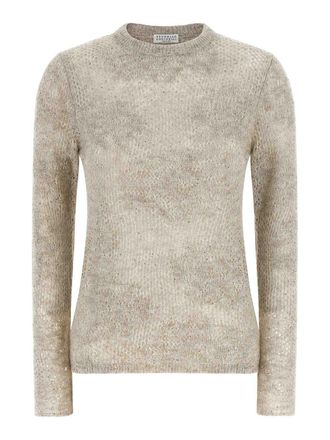 Brunello Cucinelli Rundhalspullover - Beige
