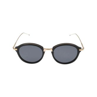 Thom Browne unisex, Accessoires, Multicolore, Taille: 49 MM Lunettes de soleil rondes en ac&eacute;tate et titane