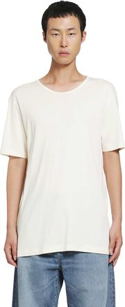 Christophe Lemaire Scoop-Neck T-Shirt in Ribbed Jersey