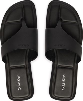 Calvin Klein Zehentrenner Calvin Klein Leather Toe Post Sandals HW0HW02866 Schwarz