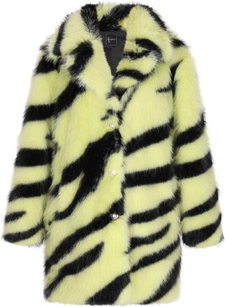 Faina Mantel Damen Limone Schwarz