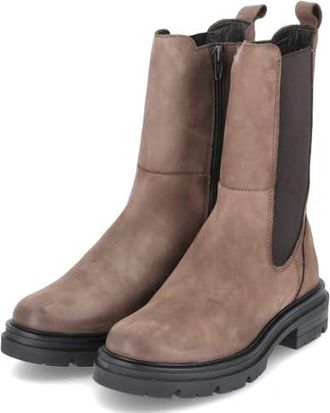 Fräulen Frida Jae-19 Moka Bottes à enfiler en daim pour femme Marron, marron, 38 EU