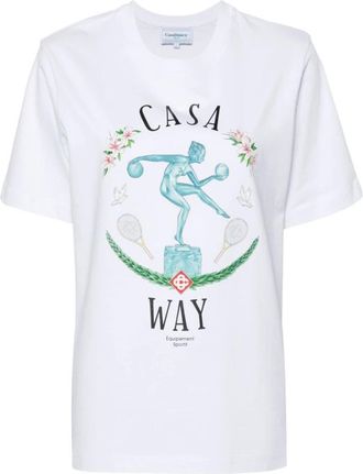 Casablanca Homme, Tops, Blanc, Taille: M Casablanca T-shirts et Polos