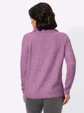 Witt Strickpullover Troyer Langarm Ripp