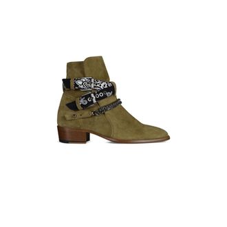 Amiri Bandana Buckle Ankle Boots - - Shoes - Herren - Braun - 41 EU