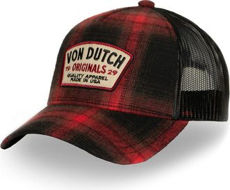 Von Dutch Trucker Cap CB CAR/05 Black Red Schwarz Rot, Size:OneSize