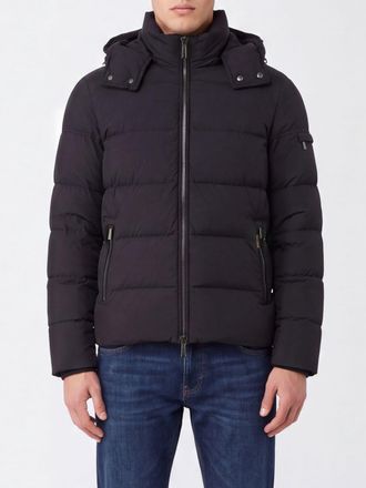 Moorer Doudoune courte imperm&eacute;able avec capuche amovible
