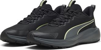 Puma Puma Skyrocket Lite Trail Adult Unisex Stra&szlig;en-Laufschuh, Black-COOL Dark Gray-Apple Spritz, 36