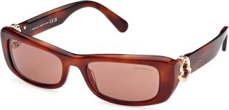 Moncler Sonnenbrille - Ml0245 Minuit Logo Sunglasses - Gr. unisize - in Rot - für Damen