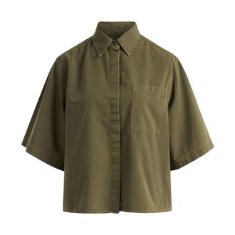 Nine In The Morning Femme, Blouses et Chemises, Vert, Taille: 38 FR Clio Short Olivia