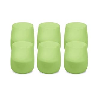 Spaas 6x Citronella Soft Glow Duftkerze, 38 Stunden - Pistaziengr&uuml;n - Asian Garden