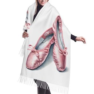 Generic Respirant Écharpe Danseuse de ballet imprimée Châle Imprimé Wrap pour Mariage Femmes Homme 68X196cm