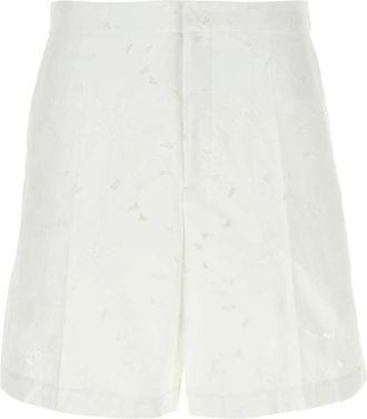 Valentino Garavani Homme, Shorts, Blanc, Taille: M Bermuda en m&eacute;lange de coton