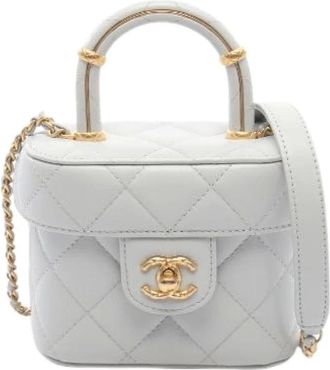 Chanel Sac bandouli&egrave;re 2Way Vanity Matelass&eacute; Pre-owned - Femme - Pre-owned - Bleu - Taille: ONE Size