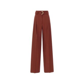 Max Mara Pantalon large Serio - Femme - Pantalons - Rouge - Taille: 40 FR