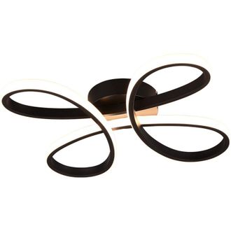 Trio Leuchten Plafonnier led 22w 2600lm 3000k - variateur 3 niveaux - noir mat - trio - fly 81470737 81470737 81470737 81470737 81470737 81470737