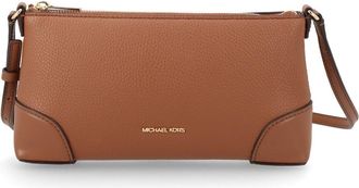 Michael Michael Kors Womens Shoulder Bag With Logo Brown Polyurethane