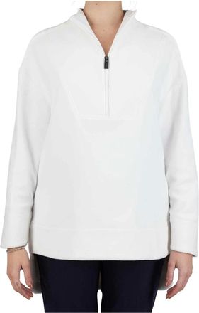 Kiton Femme, Sweatshirts et sweats &agrave; capuche, Blanc, Taille: 38 FR Chemise en Polyamide