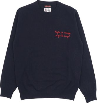 Saint Barth Homme, Pulls, Bleu, Taille: L Heron Light Sweater