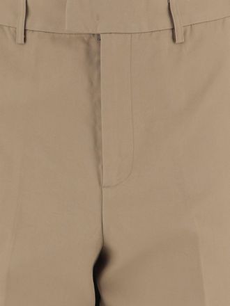 Emporio Armani Mens Trousers Cotton Beige