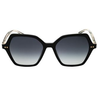 Tommy Hilfiger Th 2213/s 0807 9o Gl&auml;nzende Schwarze/graue Farbverlaufs-sonnenbrille F&uuml;r Damen