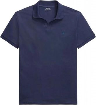 Ralph Lauren Homme, Tops, Bleu, Taille: M Polo avec broderie de poney