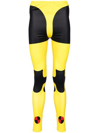 Walter Van Beirendonck legging Dummy Bike - Jaune