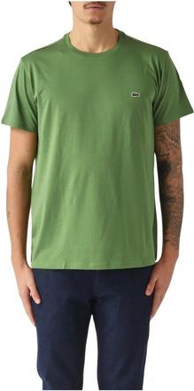 Lacoste Homme, Tops, Vert, Taille: 2XL T-Shirt en coton Pima