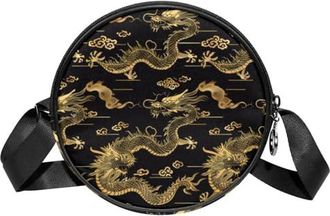 Generic Sac &agrave; bandouli&egrave;re Circle pour femme, petit sac &agrave; bandouli&egrave;re avec fermeture &eacute;clair, bretelles r&eacute;glables, sac &agrave; main rond d&eacute;contract&eacute; pour femmes et fi