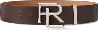 Ralph Lauren Collection Ledergürtel mit Logo-Schnalle - Braun