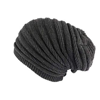 Nyls Cr&eacute;ation Bonnet Rasta Long Gris Jack Mixte,Taille unique,Gris