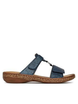 Rieker Pantoletten 628P9-14 Dunkelblau