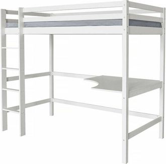 Habitat et Jardin Habitat Et Jardin - Kinderbett Mezzanine mit Schreibtisch Angéla 190 x 90 cm - Weiß