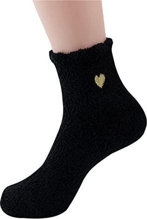 Generic Chaussettes Femme Chaussettes Chaudes Femme Chaussettes Thermiques Femme De Classique Bross&eacute;es &Eacute;paisses Unies Pour Ski Sommeil Ou Usage Domestique En 