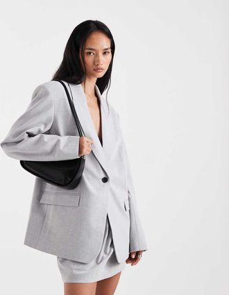Asos Blazer densemble oversize et ajust&eacute; - Gris