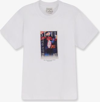 Walk In Paris Cotton T-shirt with Walk in Seoul print on the front - WALK IN PARIS - gender_Man
