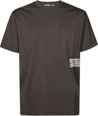 Department Five t-shirt à slogan imprimé - Marron