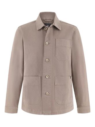 Boggi Milano buttoned shirt jacket - Nude
