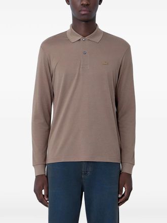 Lacoste long-sleeve polo shirt - Braun